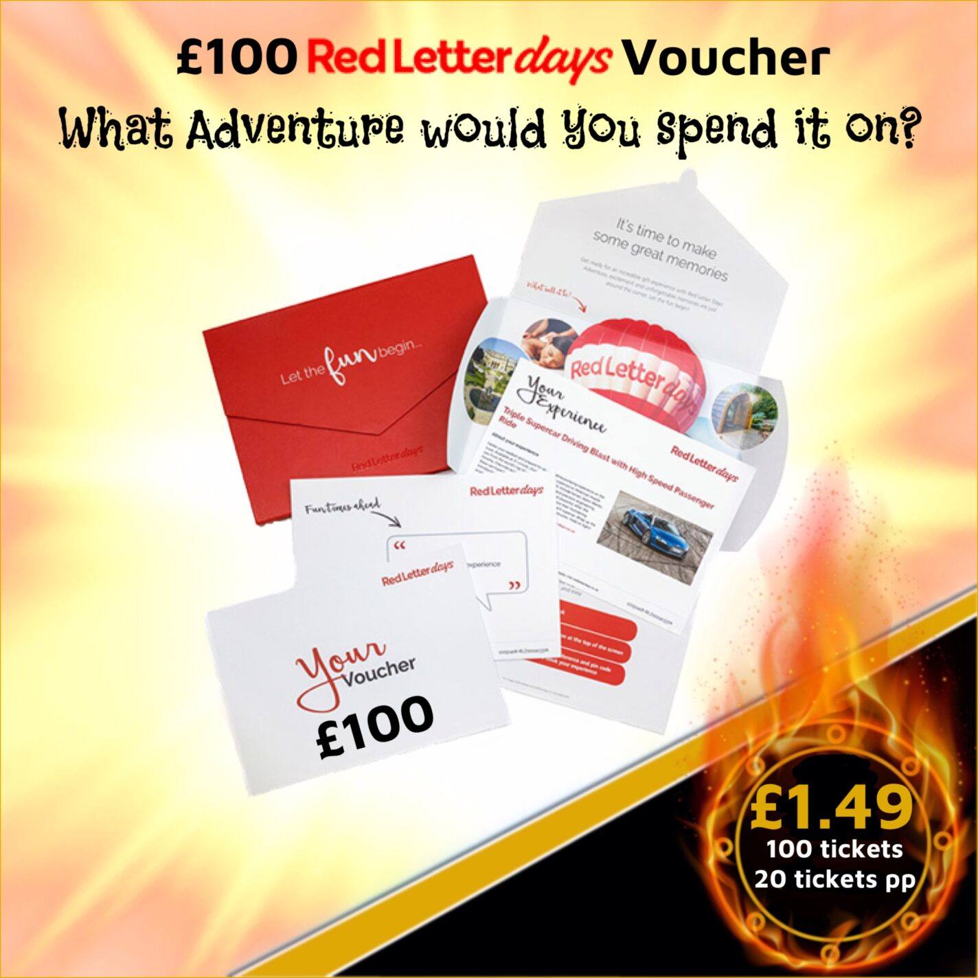 Red Letter Days £100 Gift Voucher - Ragnarok Competitions