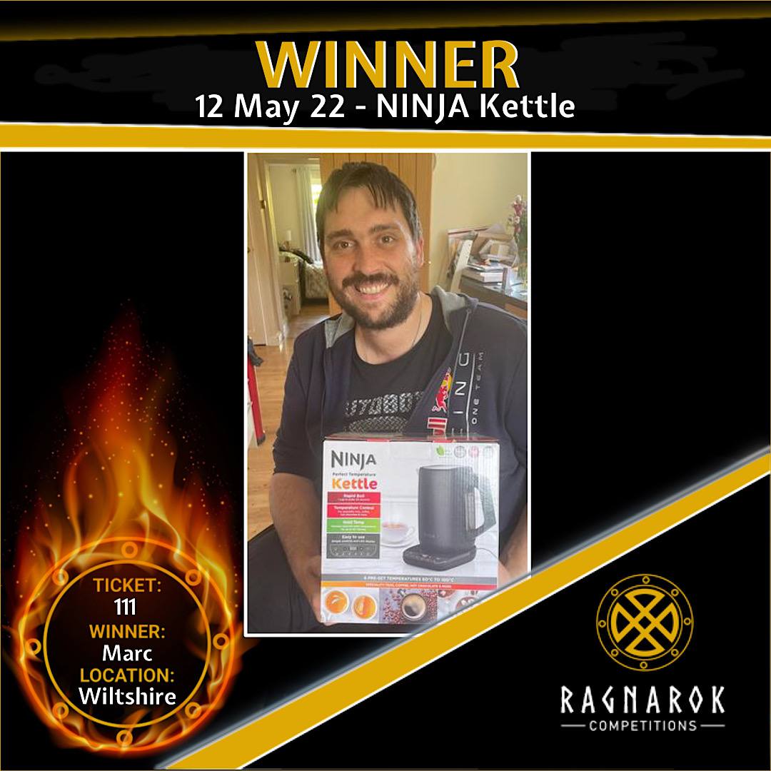 Marc wins the NINJA Kettle - Ragnarok Competitions